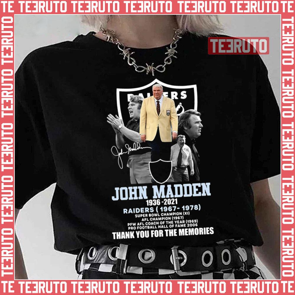 Rip John Madden Legend Never Die American Football Unisex T-Shirt - Teeruto