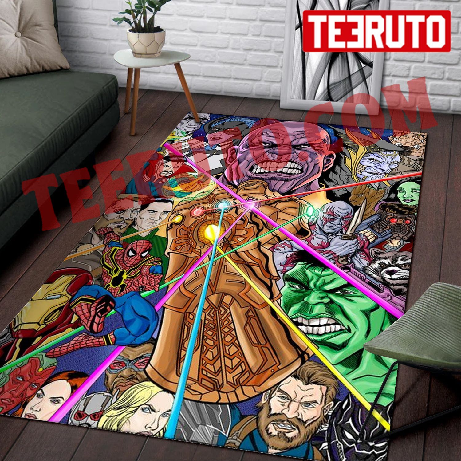 Avengers Infinity War Comic Marvel Rug - Teeruto