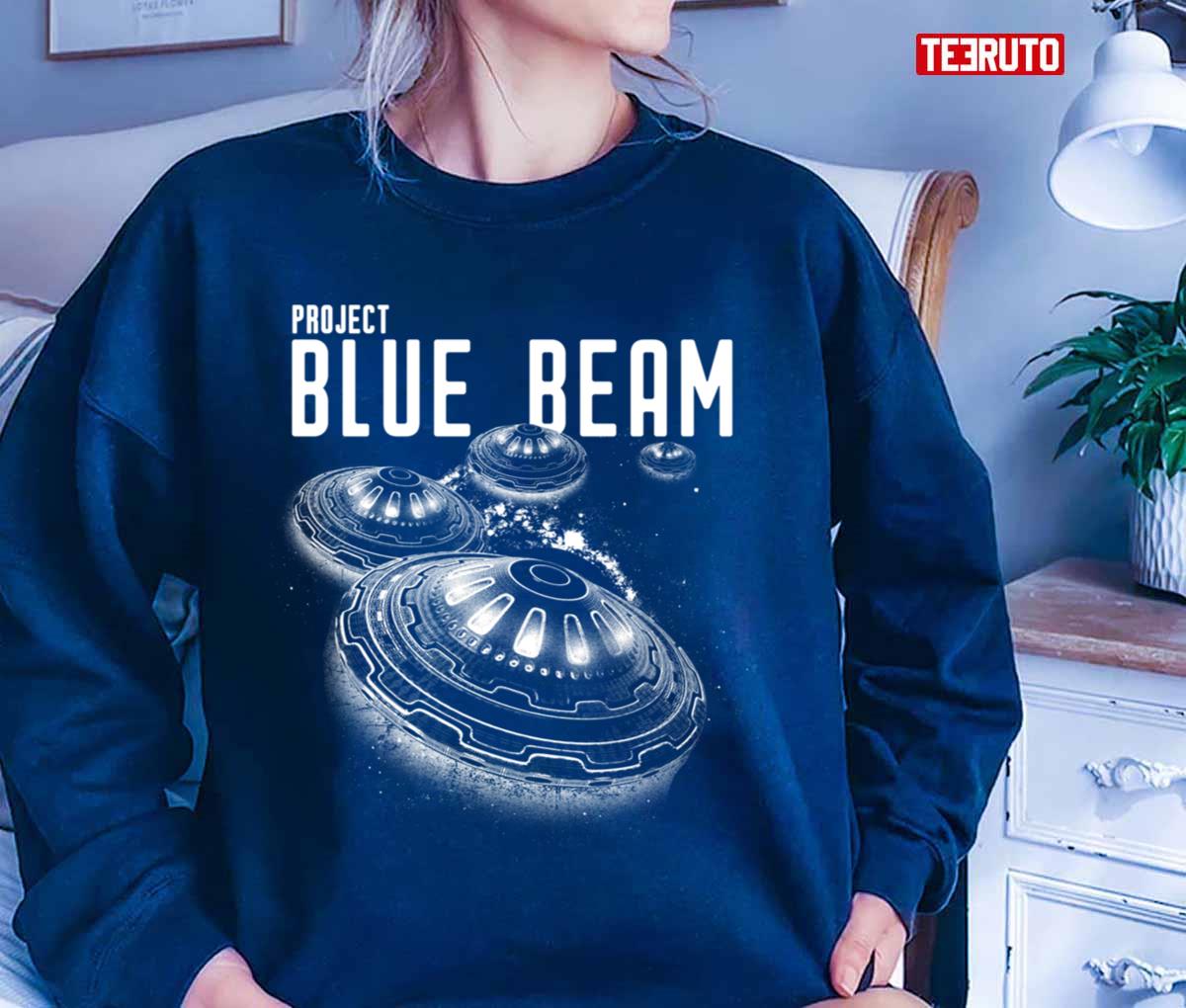 Project Blue Beam Ufo Alien Invasion Psyop Unisex T-Shirt - Teeruto