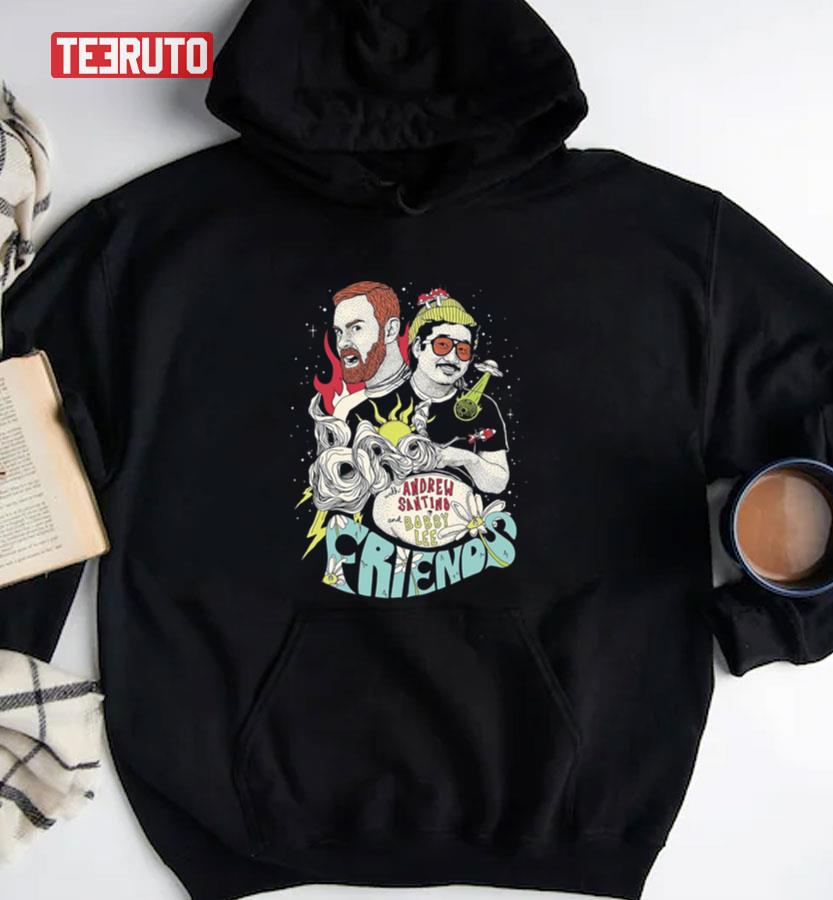 Andrew Santino & Bobby Lee Bad Friends Hosts Unisex Sweatshirt - Teeruto
