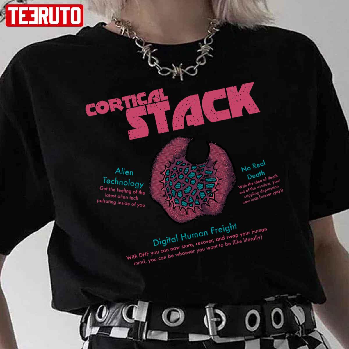 Cortical Stack Altered Carbon Unisex T-Shirt - Teeruto