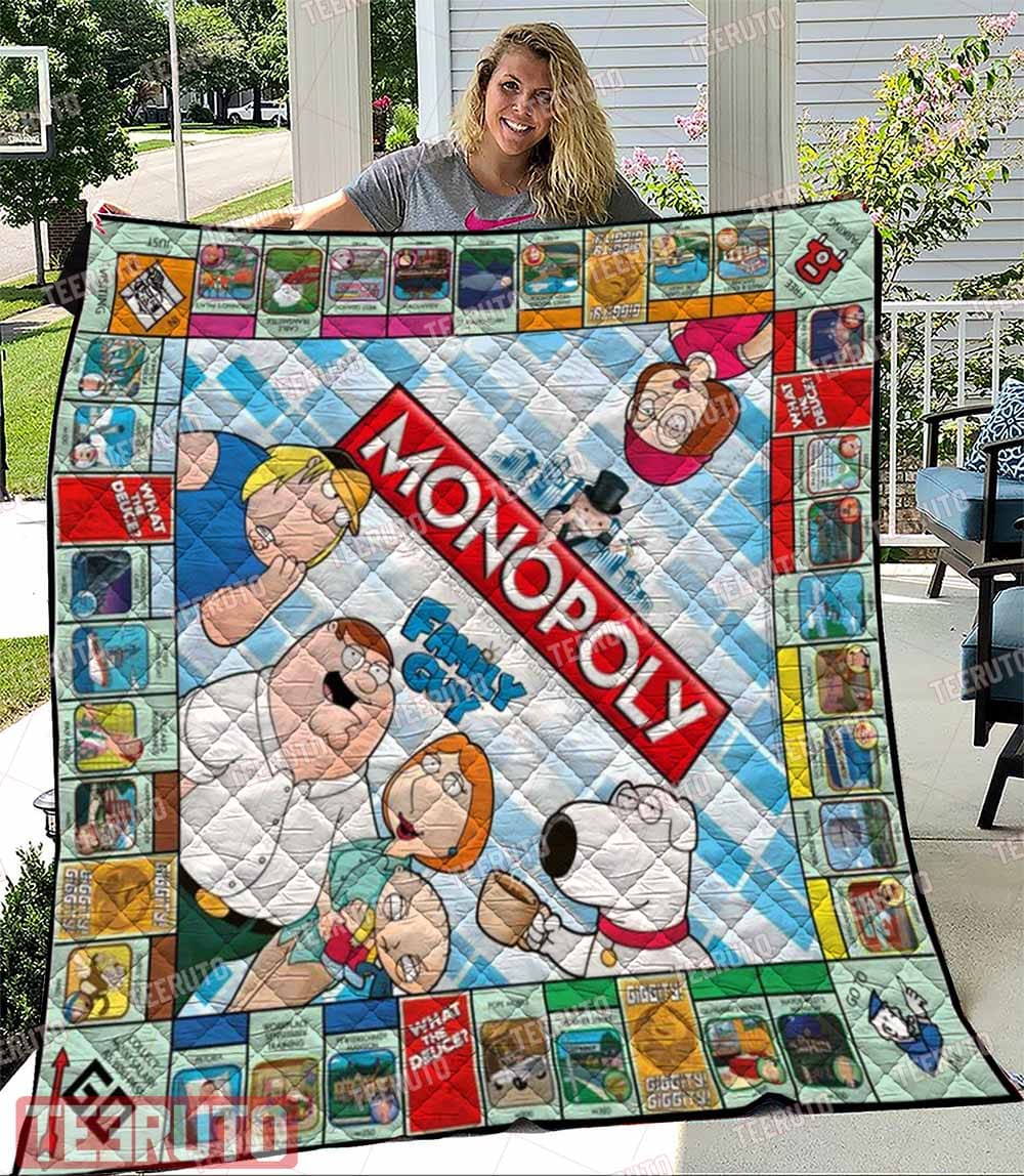 Family Guy Monopoly Quilt Blanket - Teeruto