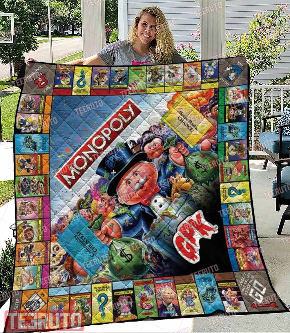 Garbage Pail Kids Monopoly Quilt Blanket - Teeruto