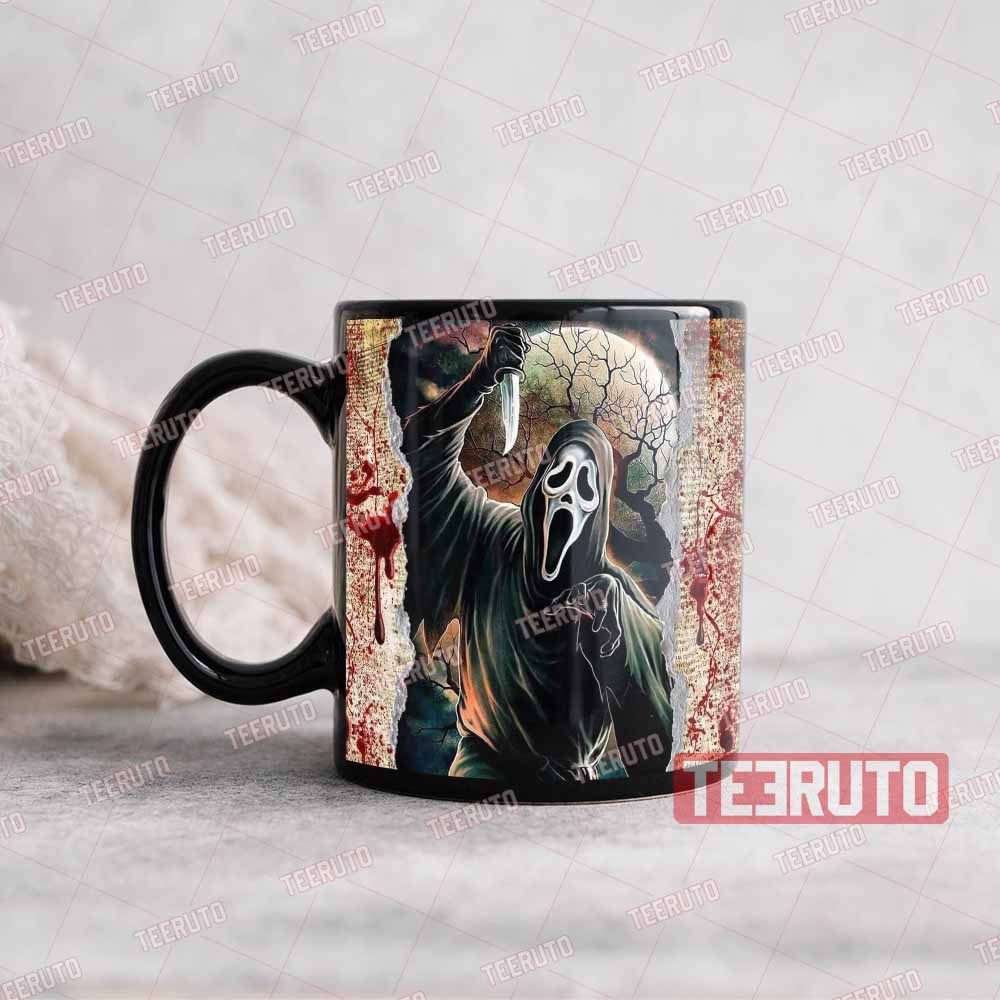 Ghostface Scream Bloody Halloween Mug - Teeruto