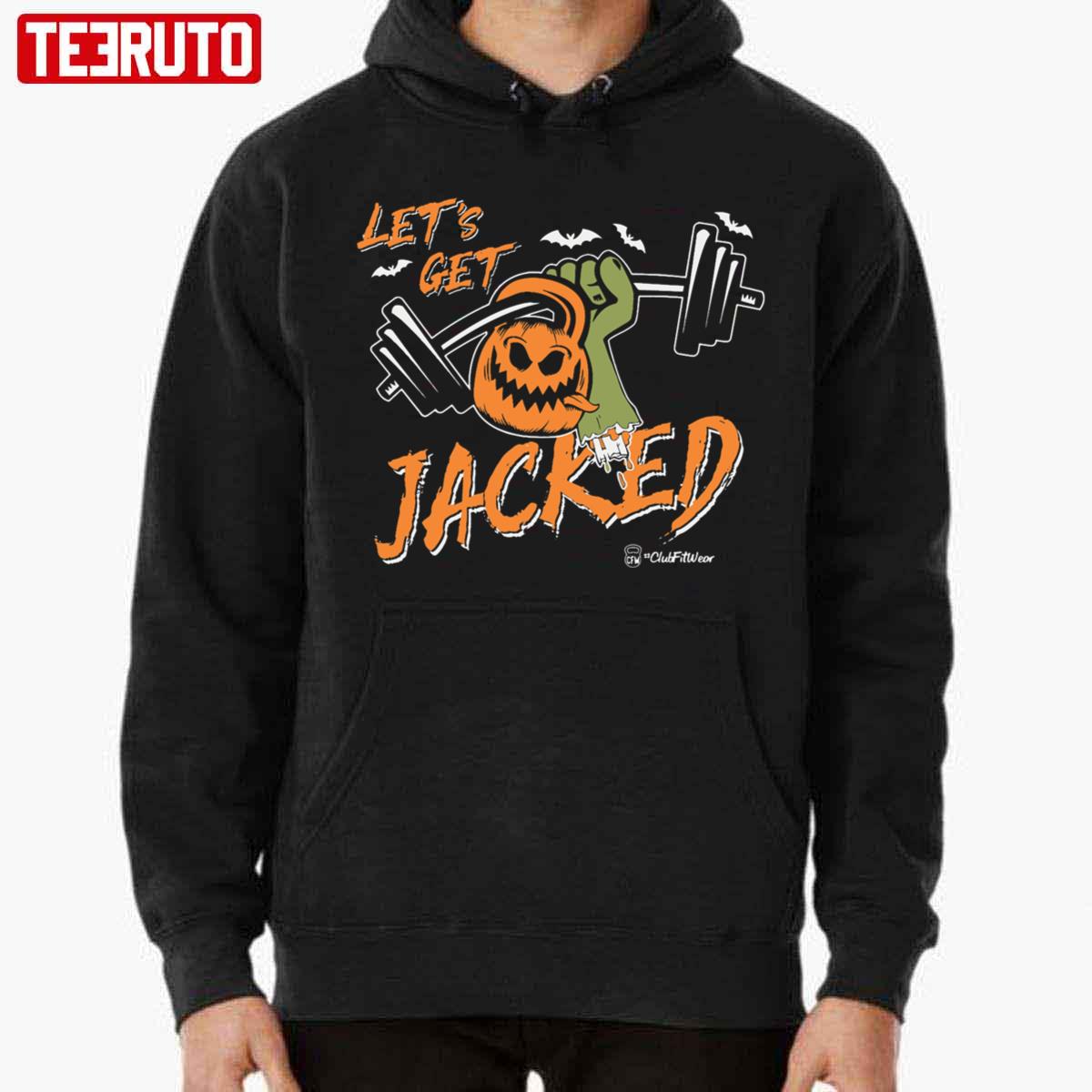 Let's Get Jacked Pumpkin Halloween Unisex T-Shirt - Teeruto