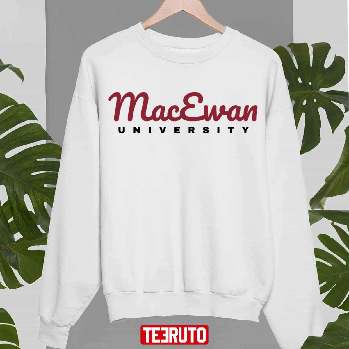 Macewan University Cursive Large Logo Unisex Sweatshirt - Teeruto