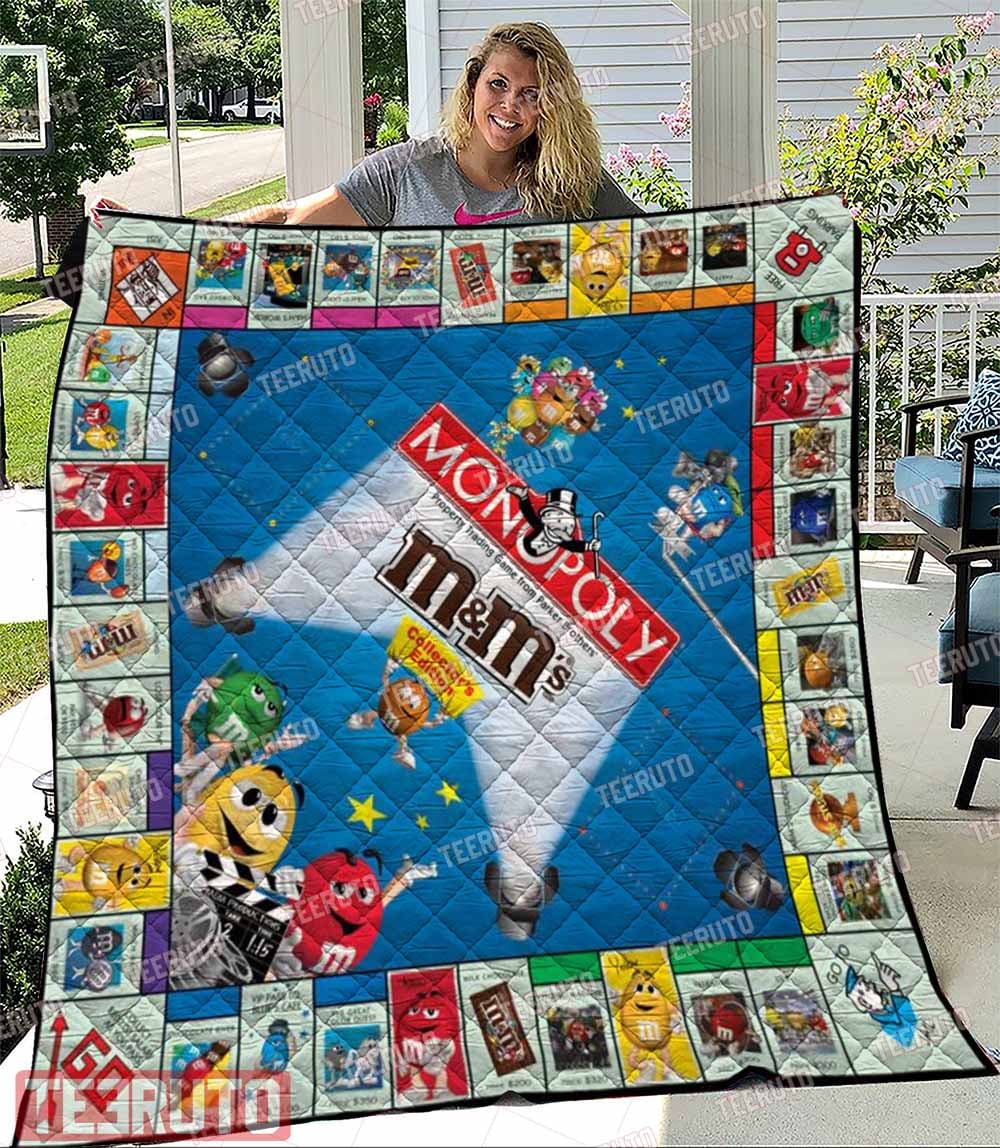 M&m's Monopoly Quilt Blanket - Teeruto