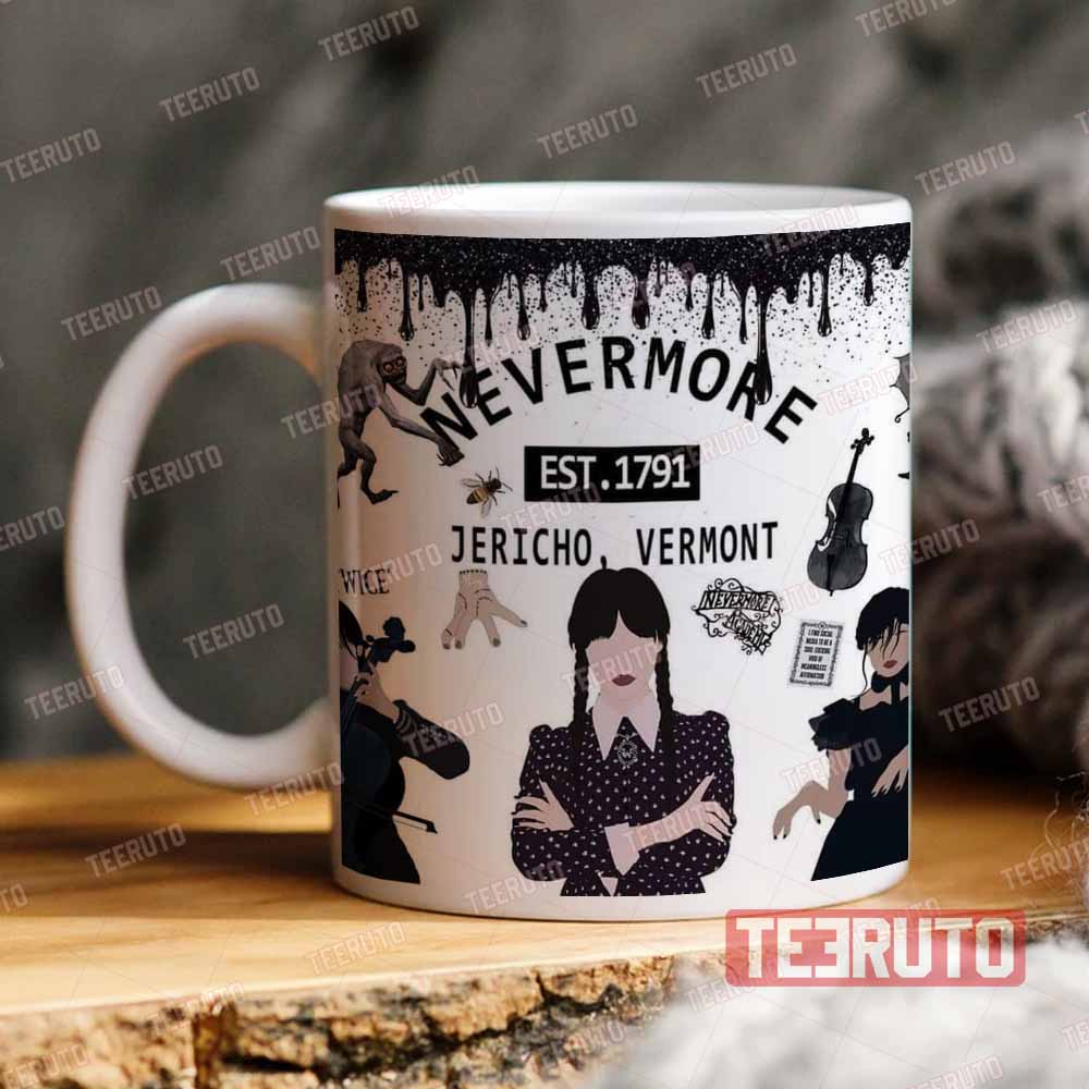 Nevermore Wednesday Addams Mug - Teeruto