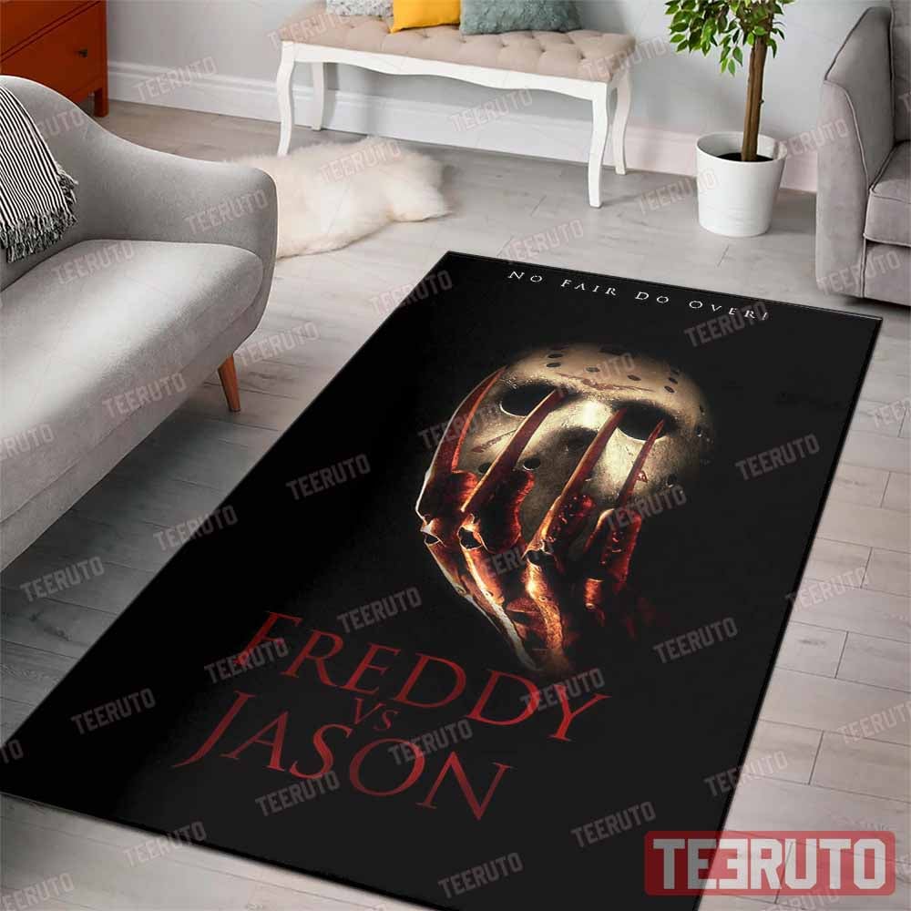 No Fair Do Over Freddy Krueger Vs Jason Voorhees Rug - Teeruto