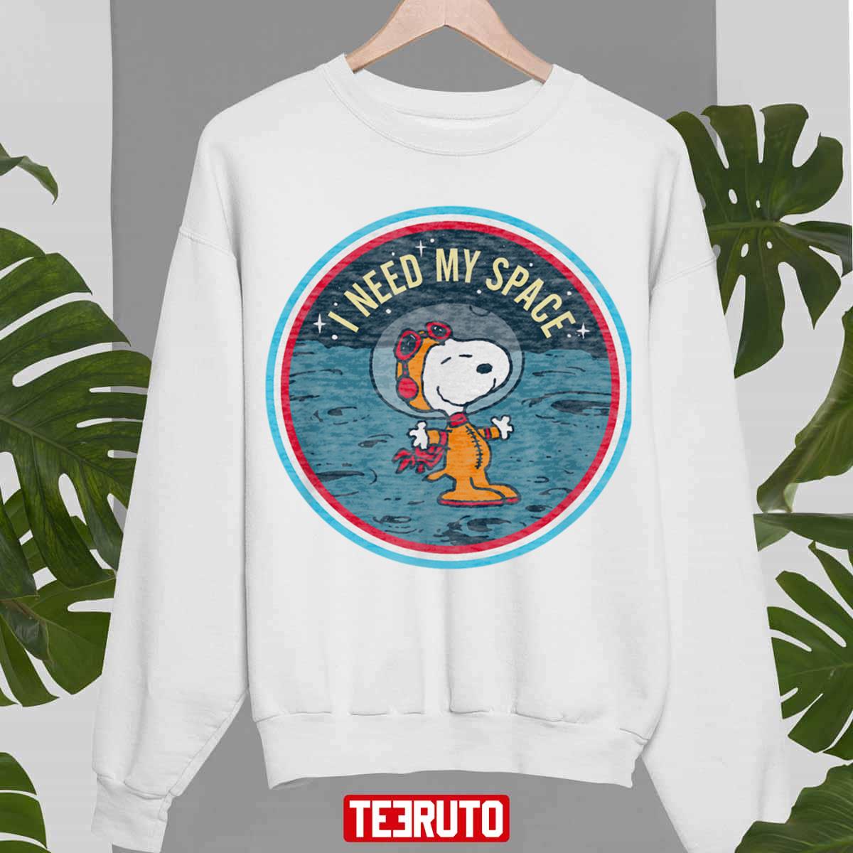 Peanuts Snoopy Space Logo Unisex Sweatshirt - Teeruto