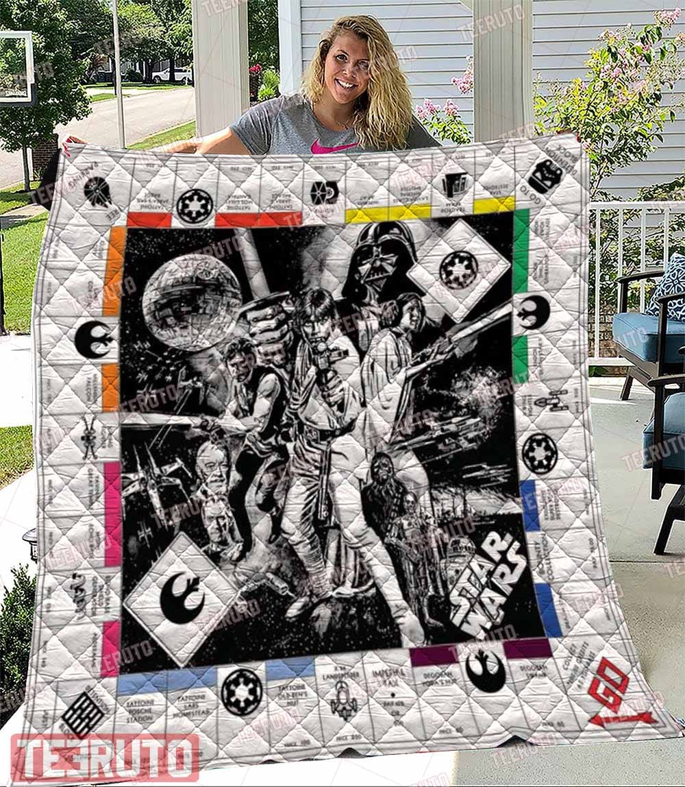 Star Wars Monopoly Quilt Blanket - Teeruto