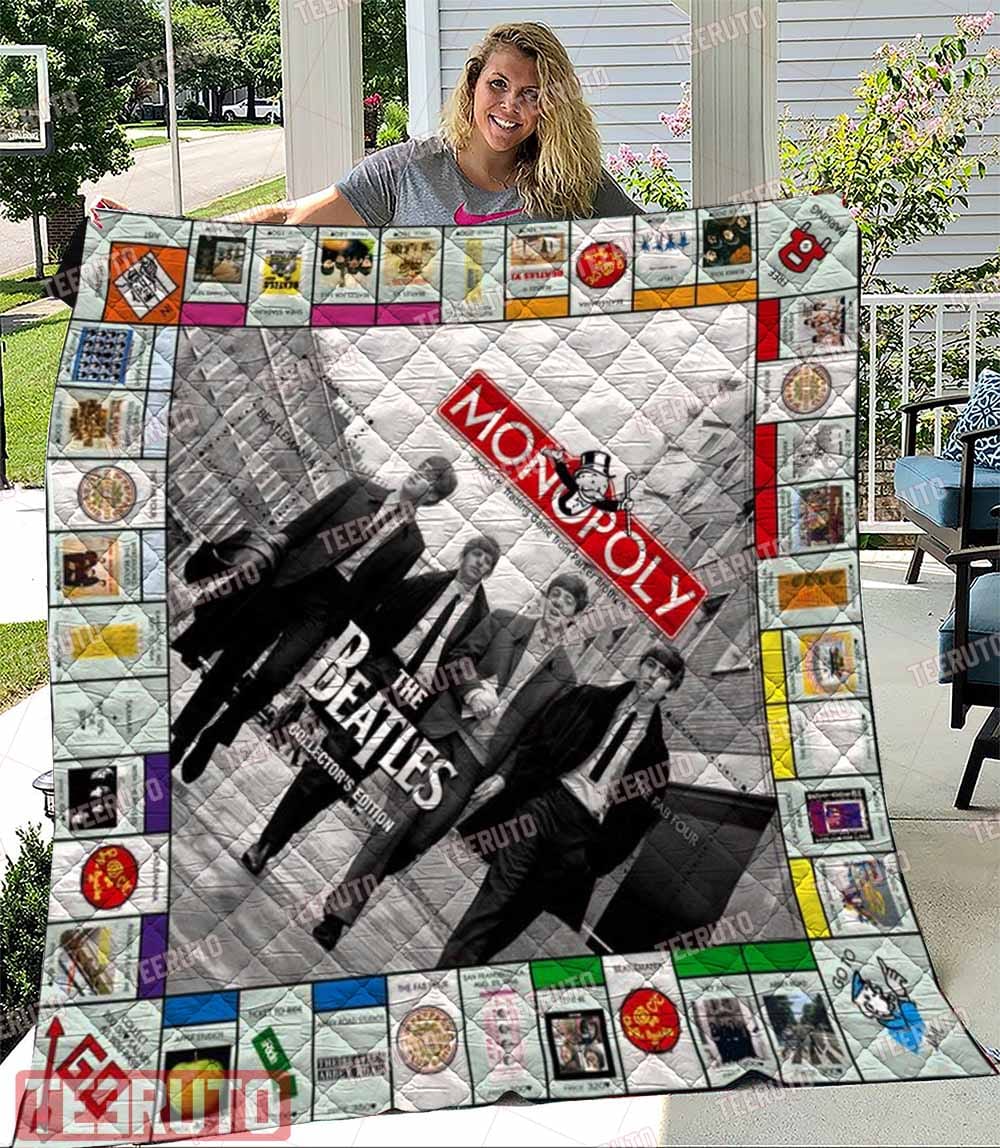 The Beatle Band Monopoly Quilt Blanket - Teeruto