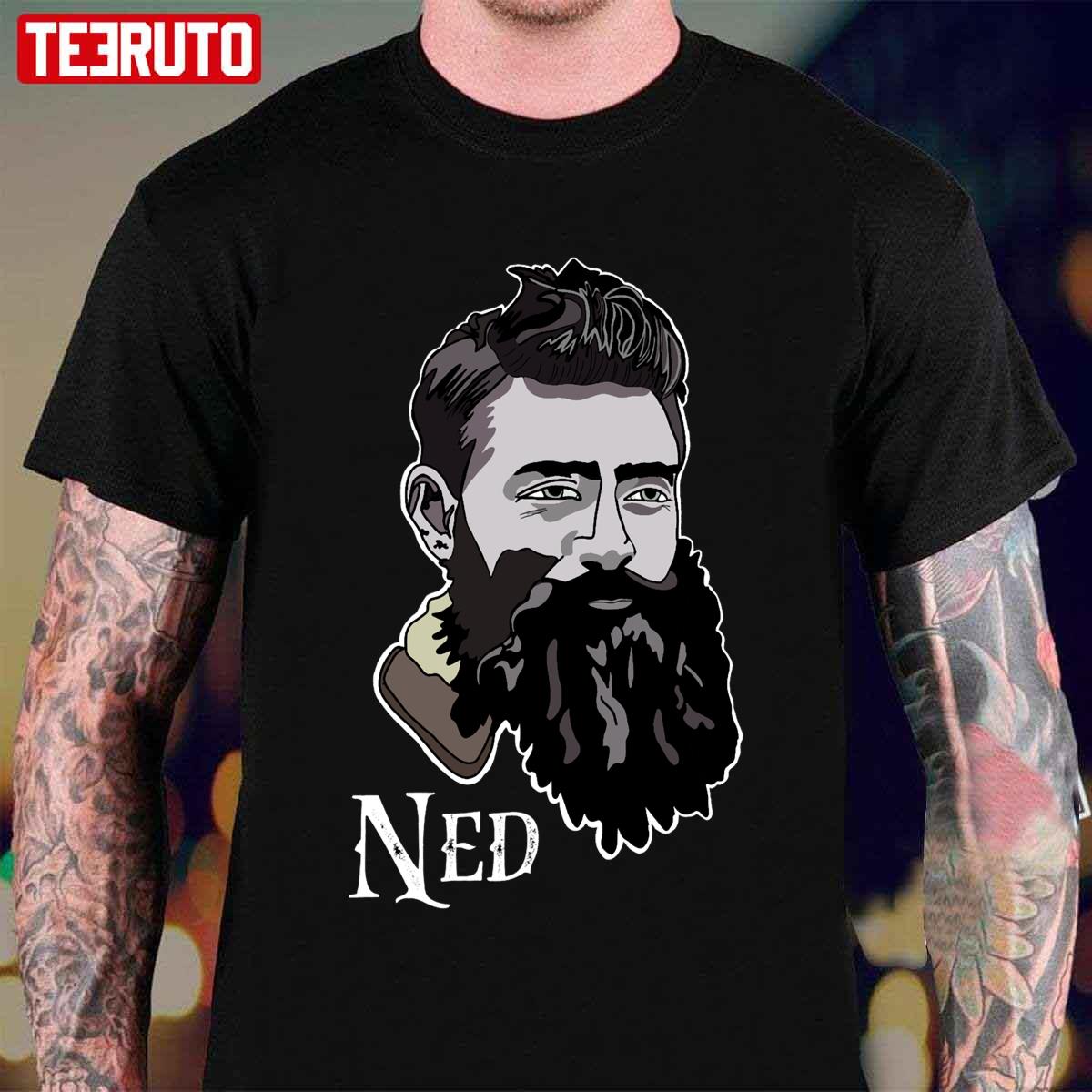 Australian Folklore Hero Outlaw Ned Kelly Unisex T-Shirt - Teeruto