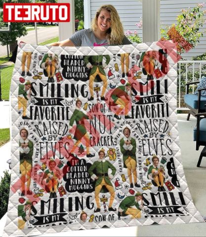 Buddy The Elf Quote Pattern Quilt Blanket - Teeruto
