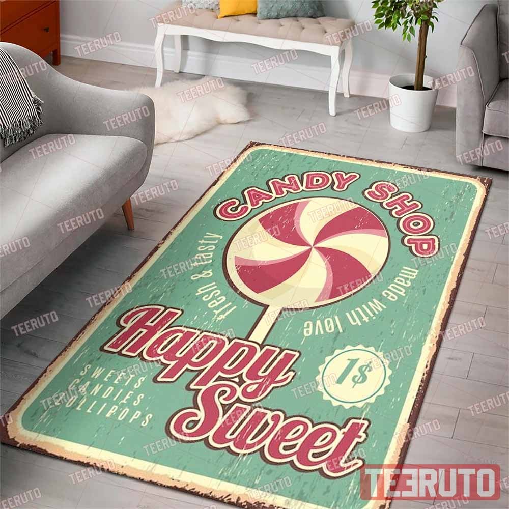 Candy Shop Happy Sweet Vintage Rug - Teeruto