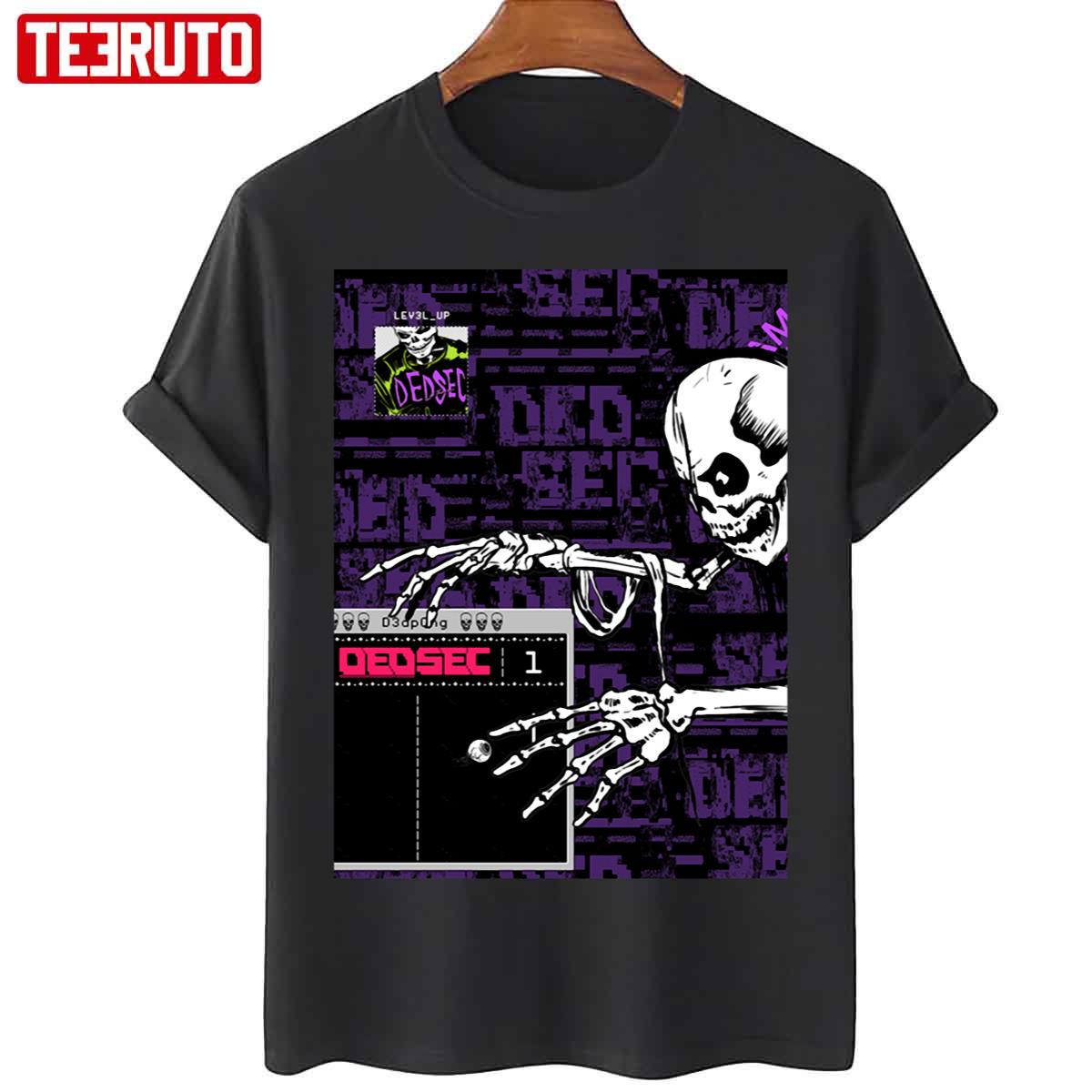 Dedsec Purple Wall Unisex T-Shirt - Teeruto