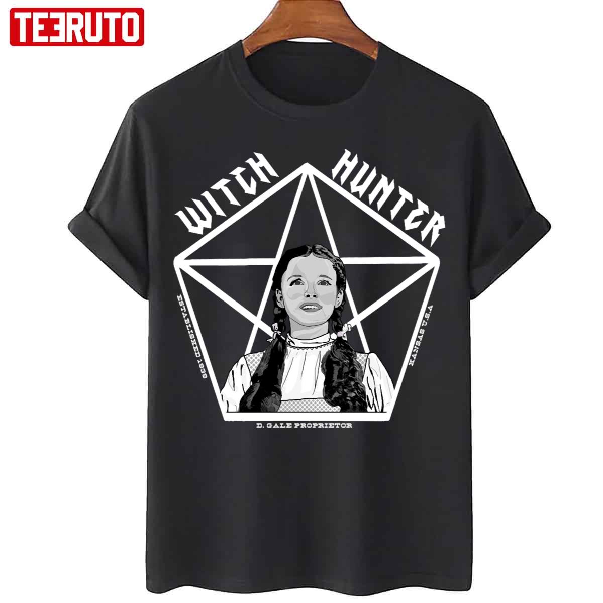 Dorothy Gale Witch Hunter Black & White Unisex T-Shirt - Teeruto