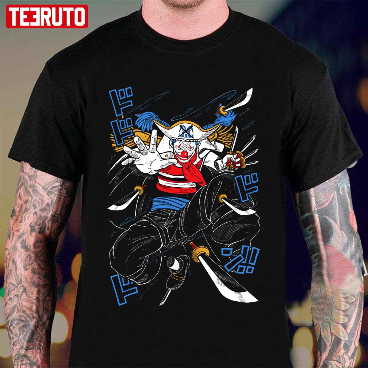 Four Emperors Buggy One Piece Unisex T-Shirt - Teeruto