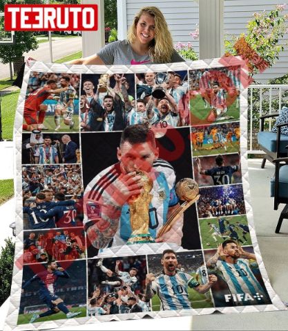 New Design Lionel Messi Collation Moment Football Quilt Blanket - Teeruto