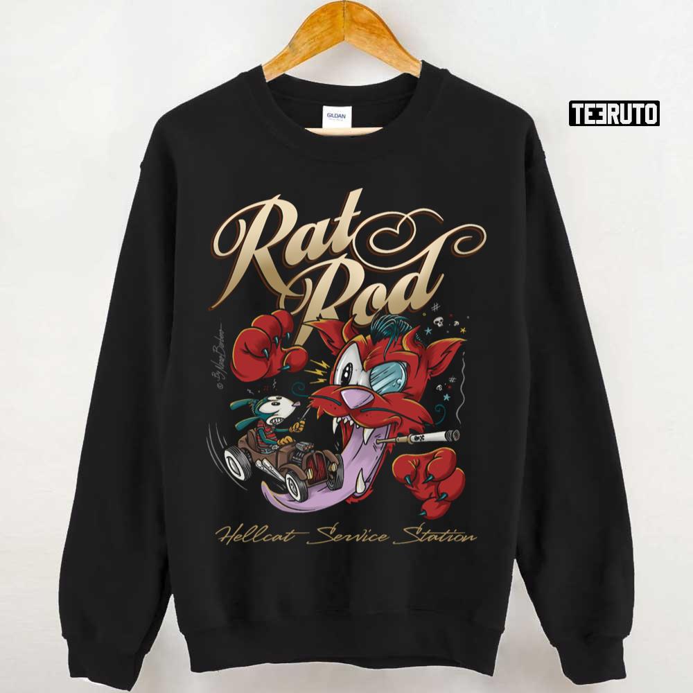 Rat Rod Hellcat Vintage Sweatshirt - Teeruto