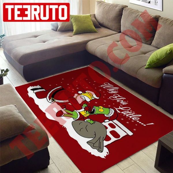 That Time Santa Strangled The Grumple The Simpsons Rug - Teeruto