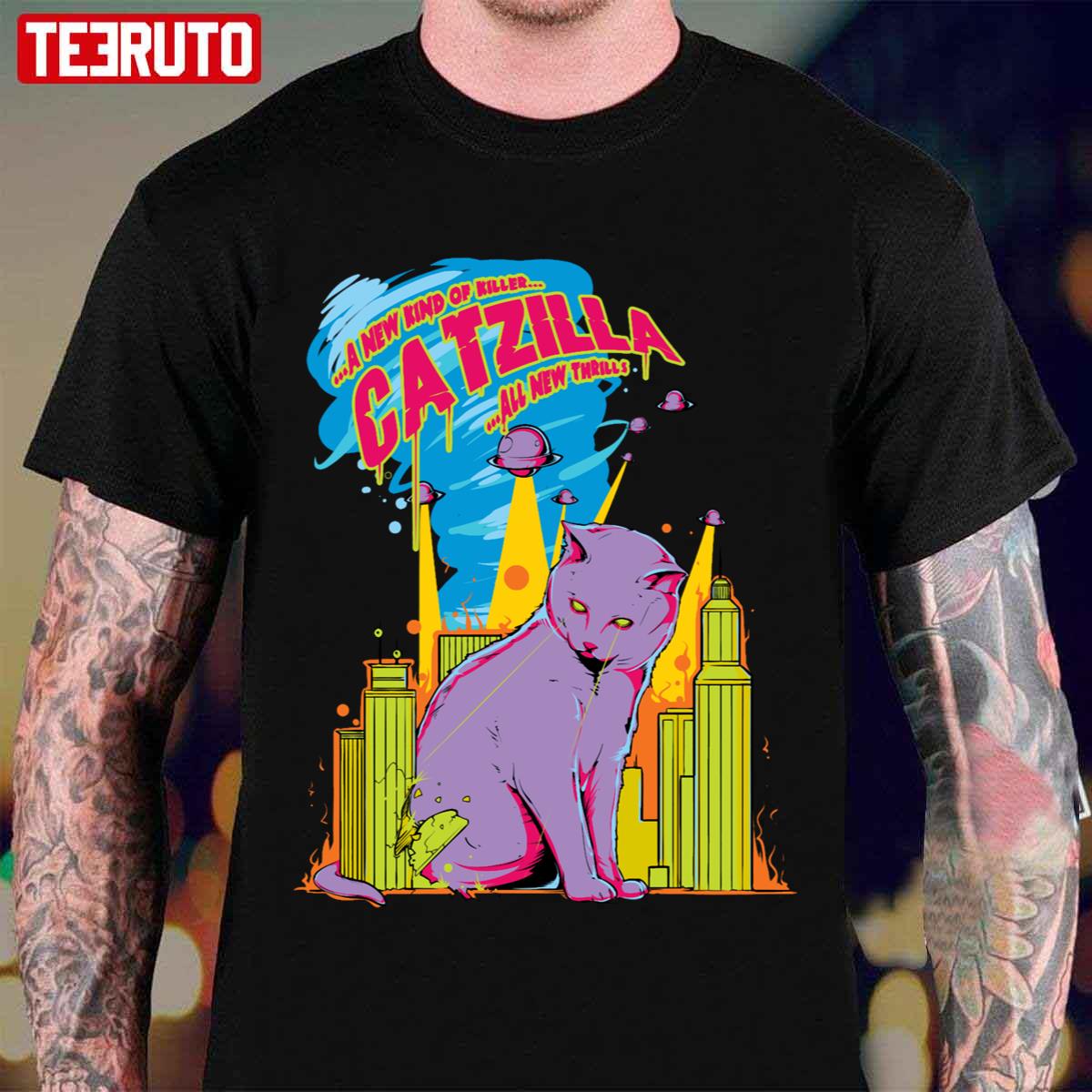 Catzilla All New Thrills Unisex T-Shirt - Teeruto