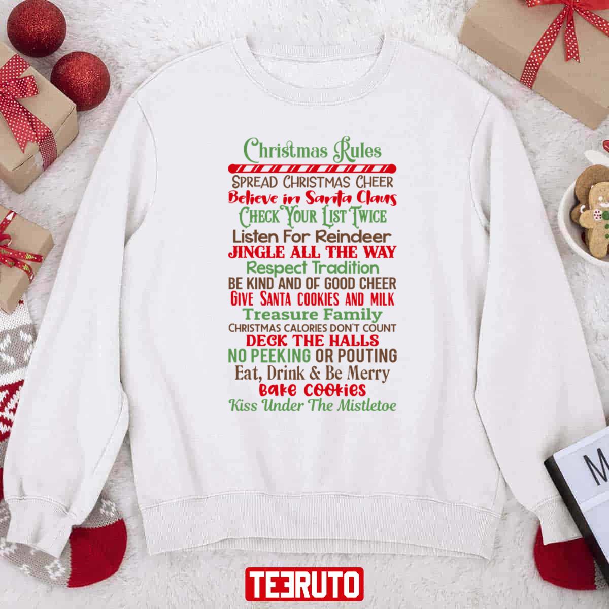 Christmas Rules Sweatshirt - Teeruto