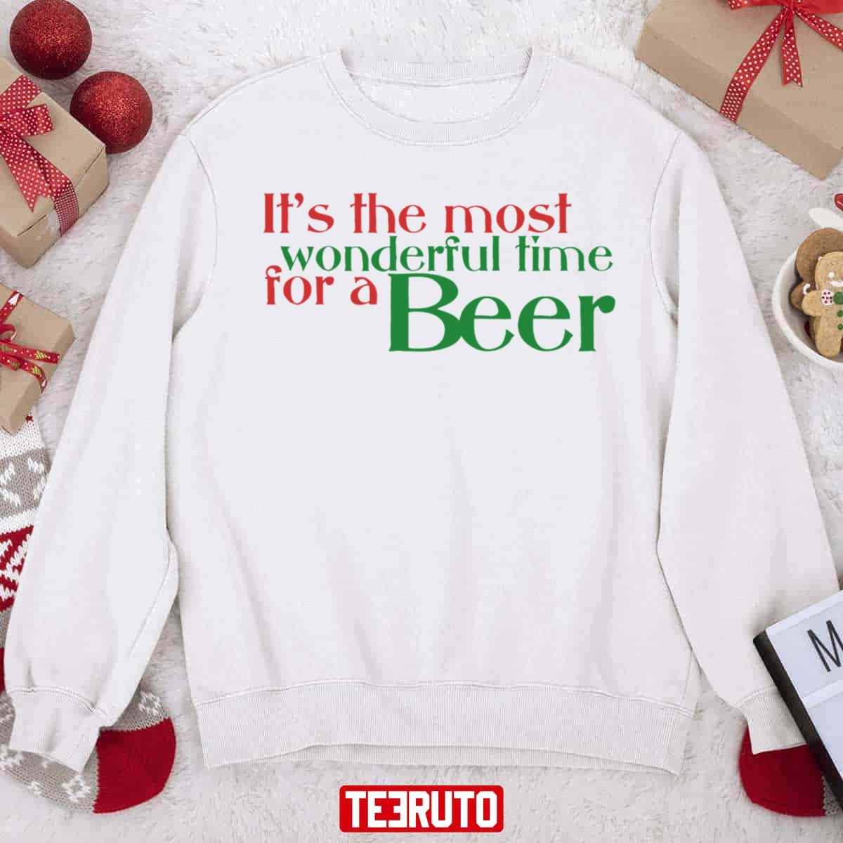 Funny Christmas Beer Parody Sweatshirt - Teeruto