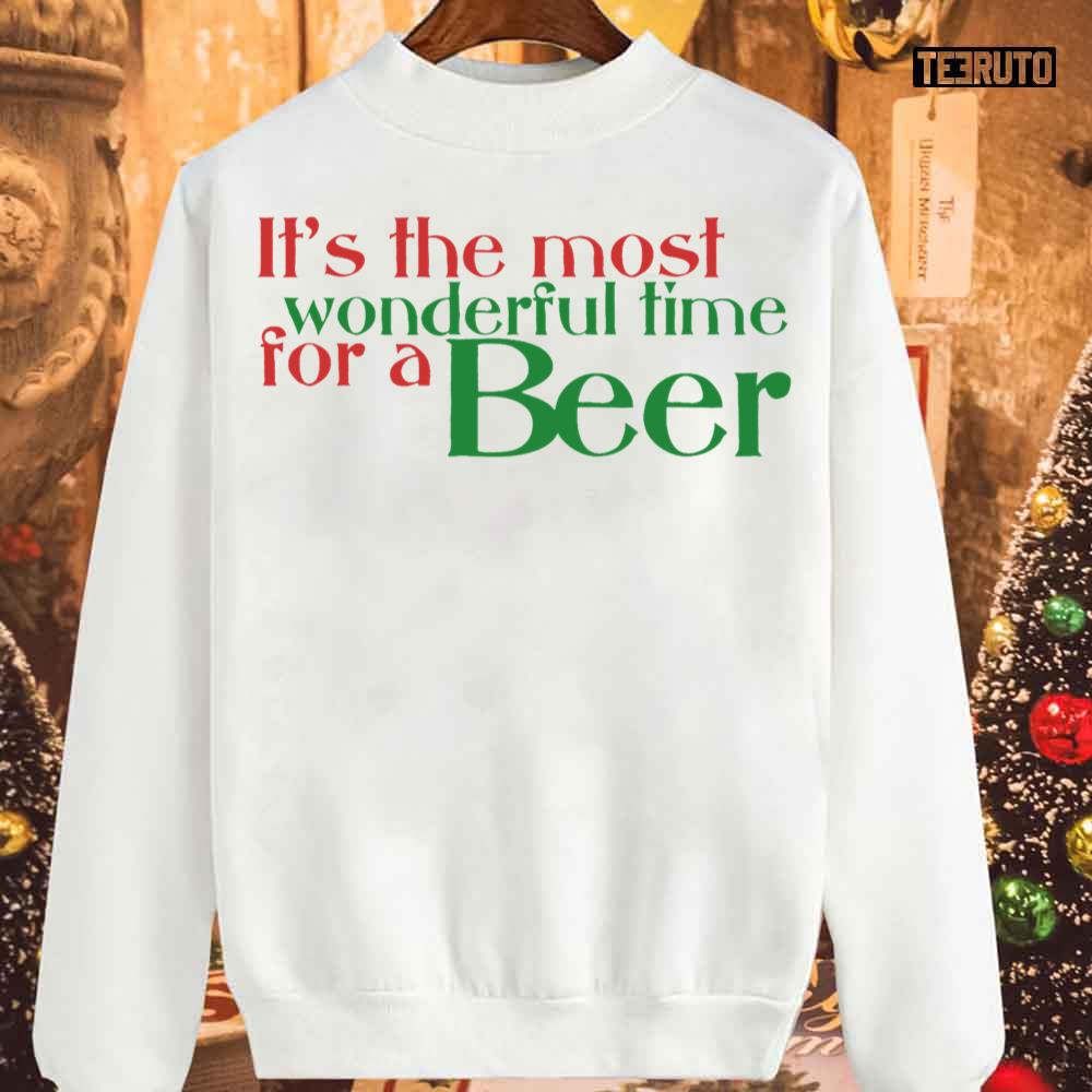 Funny Christmas Beer Parody Sweatshirt - Teeruto