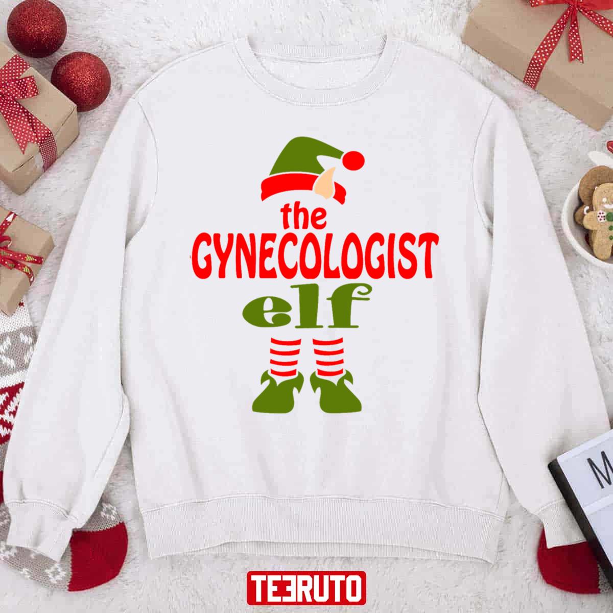 Gynecologist Gynecology Elf Xmas Christmas 2023 Sweatshirt - Teeruto
