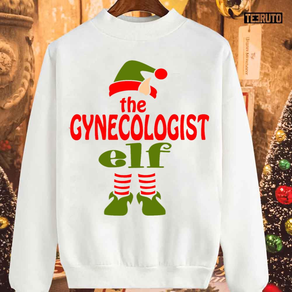 Gynecologist Gynecology Elf Xmas Christmas 2023 Sweatshirt - Teeruto