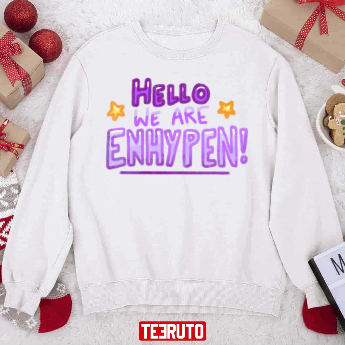 Hello We Are Enha Stars Logo Unisex Sweatshirt - Teeruto