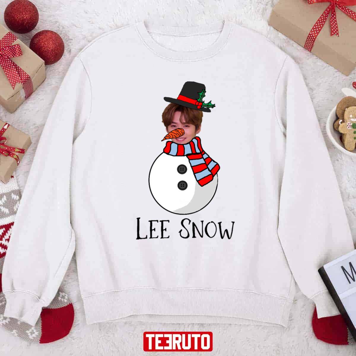 Lee Snow Stray Kids Christmas Card Unisex Sweatshirt - Teeruto