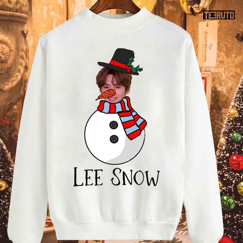Lee Snow Stray Kids Christmas Card Unisex Sweatshirt - Teeruto