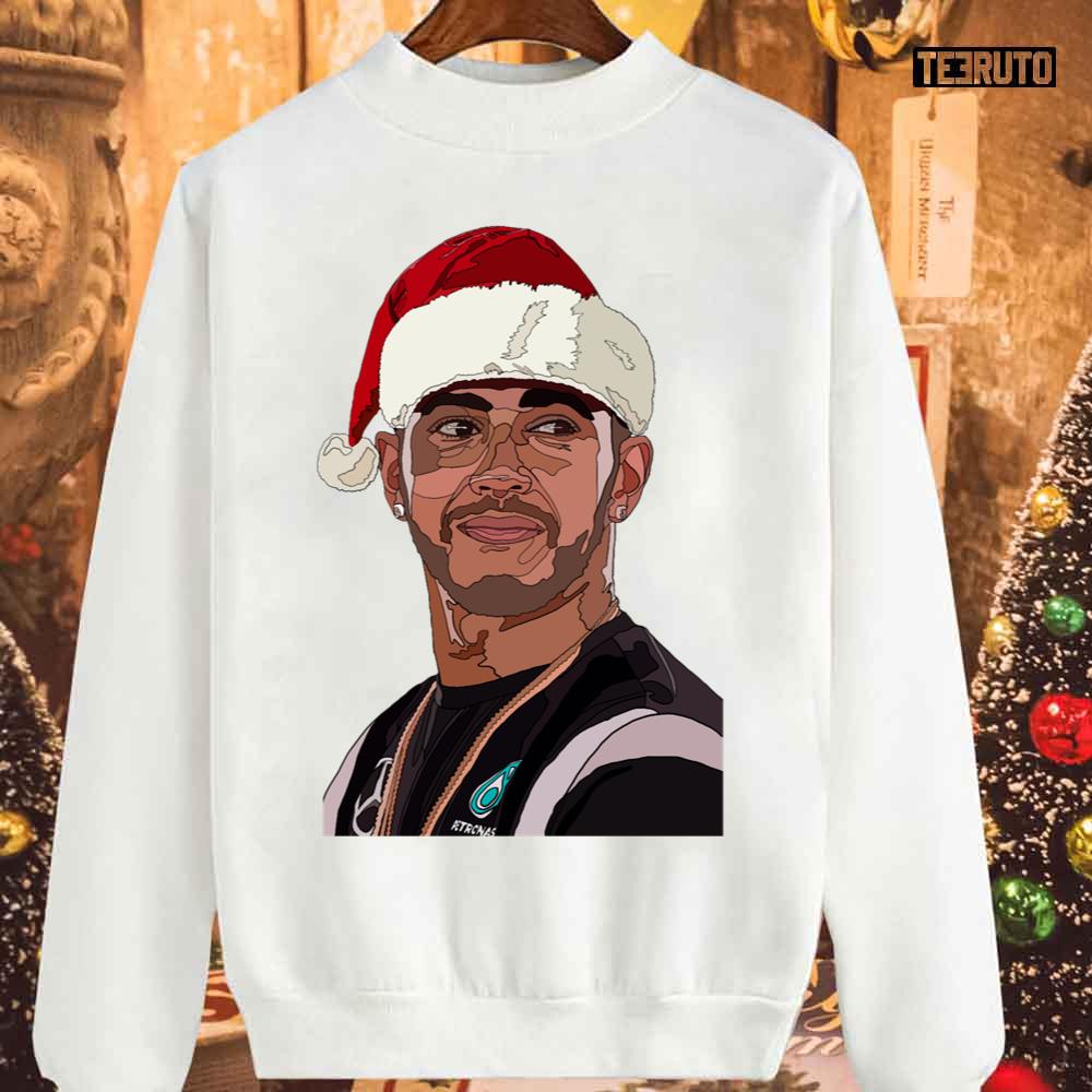 Lewis Hamilton Santa Hat Unisex Sweatshirt - Teeruto