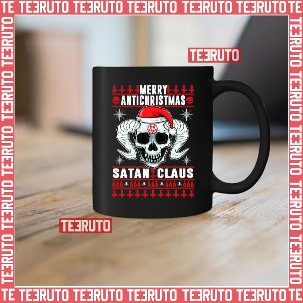 Merry Antichristmas Satan Claus Death Metal Devilish Unisex Sweatshirt ...