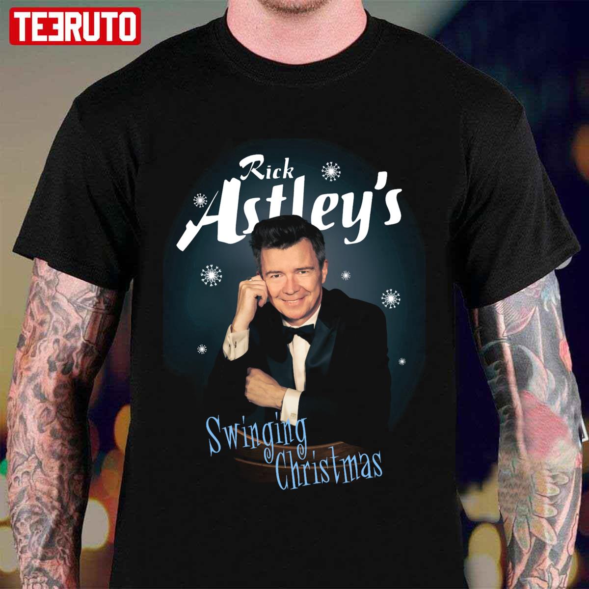 Swinging Christmas Rick Astley Unisex T-Shirt - Teeruto