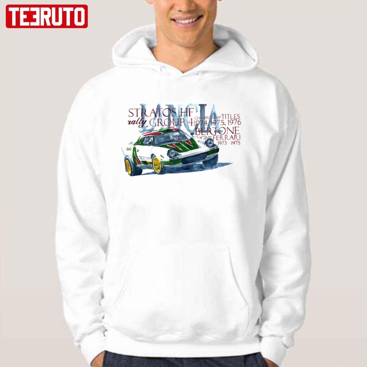 Vintage Rally Group B Lancia Stratos Unisex T-Shirt - Teeruto