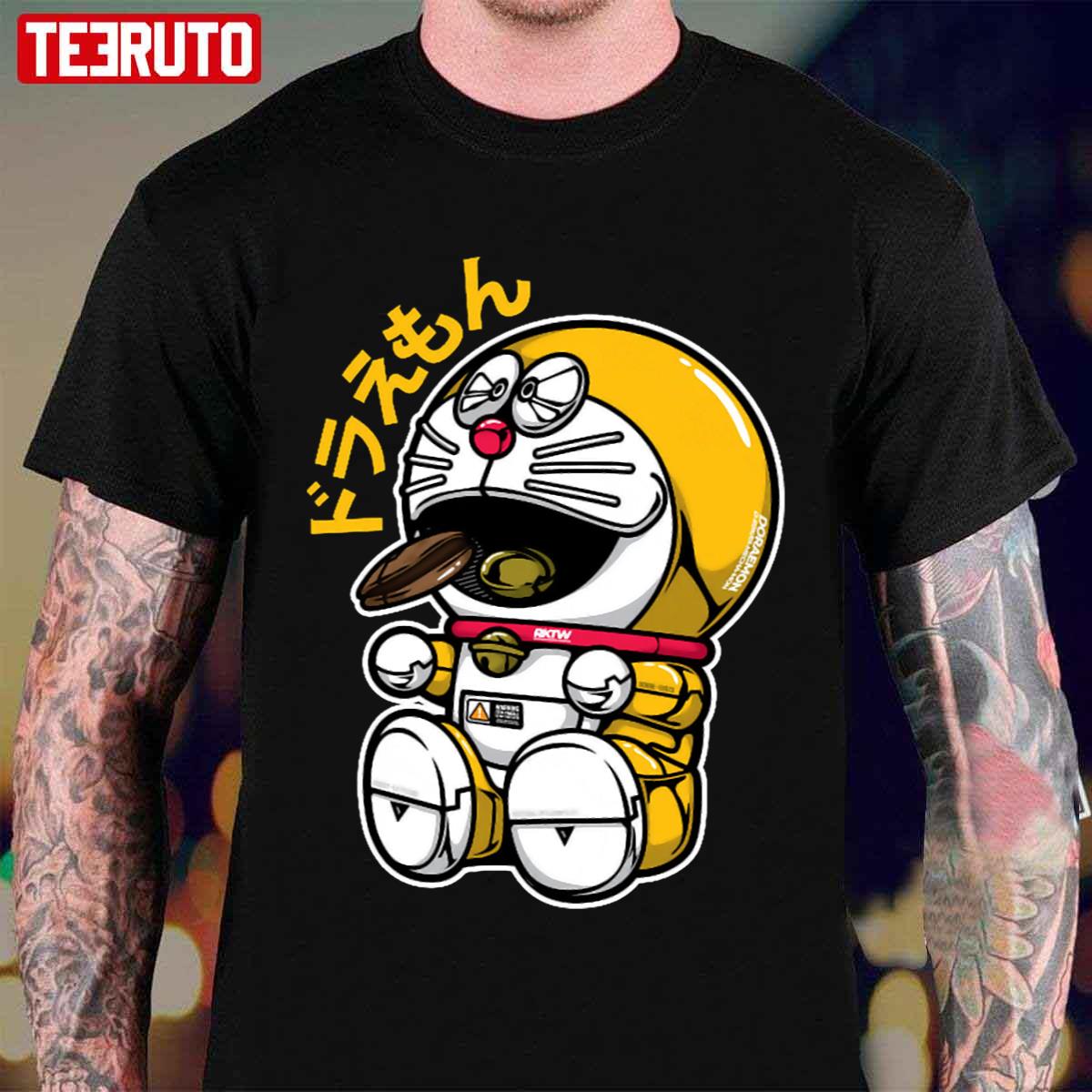 Gold Doraemon Unisex T-Shirt - Teeruto