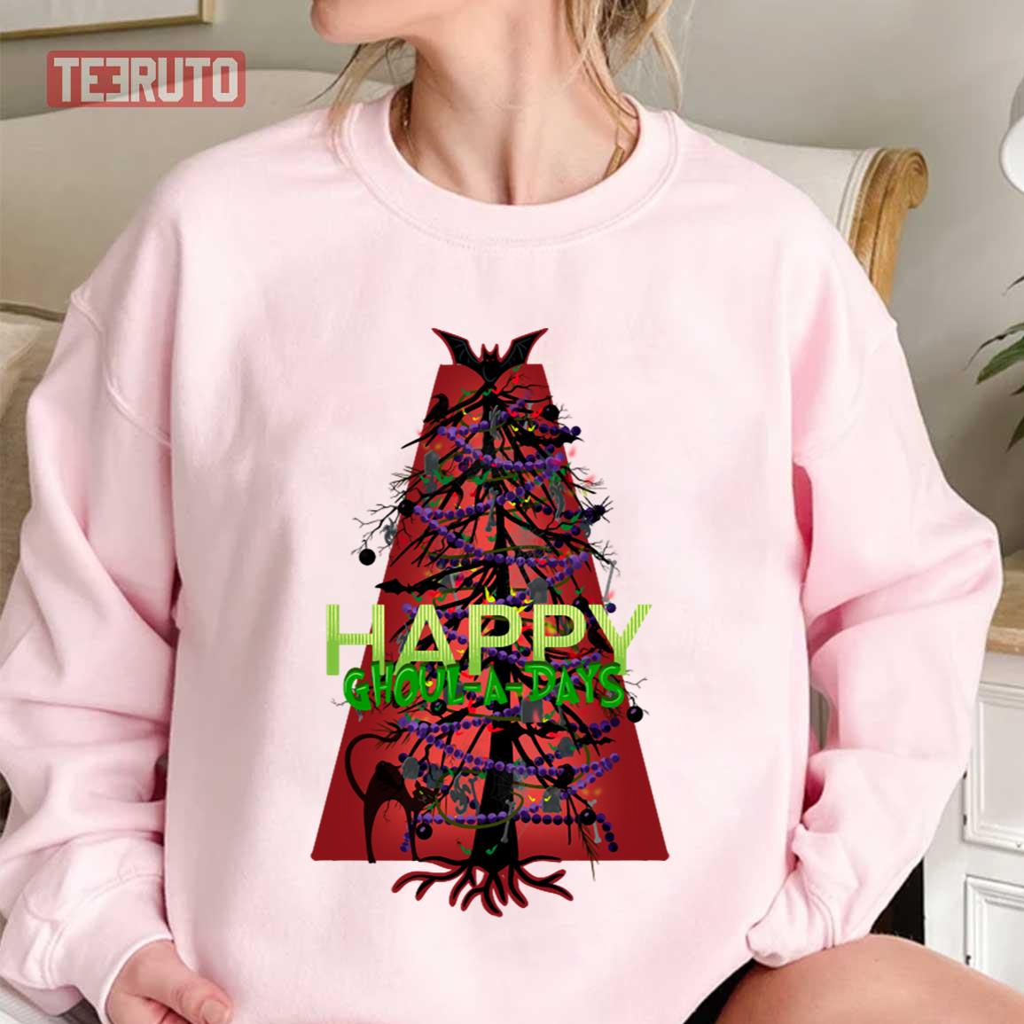Happy Ghoul A Day By Topher Adam 2023 Christmas Unisex Sweatshirt - Teeruto