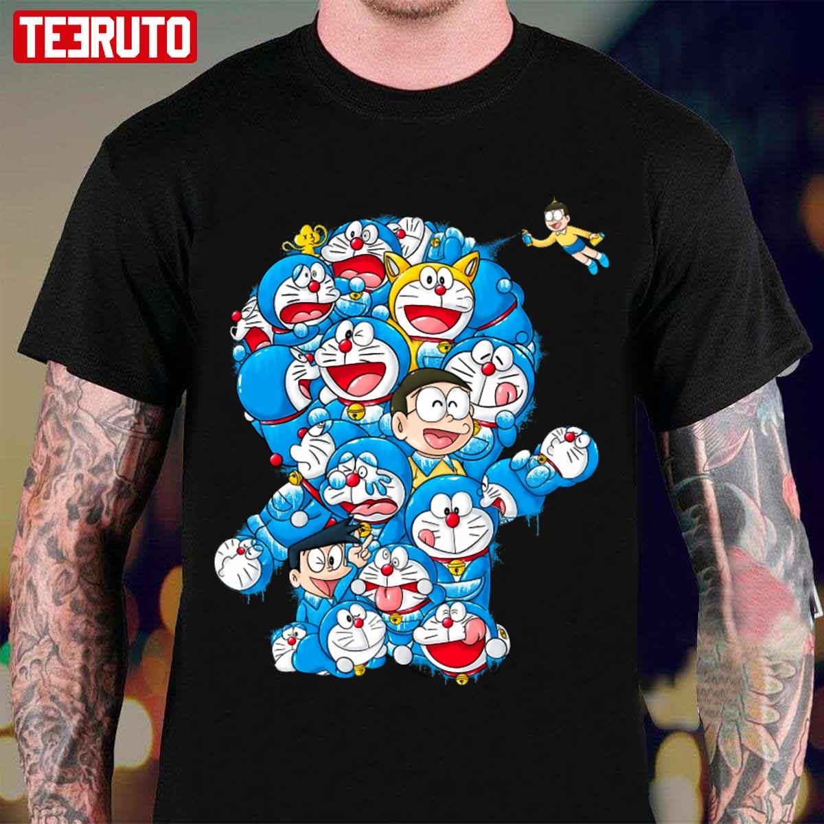 Icons Cat Doraemon Unisex T-Shirt - Teeruto