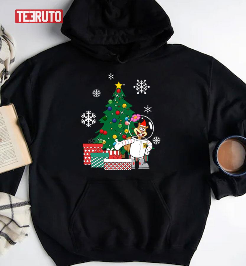 Sandy Cheeks Around The Christmas Tree Spongebob Unisex Sweatshirt ...