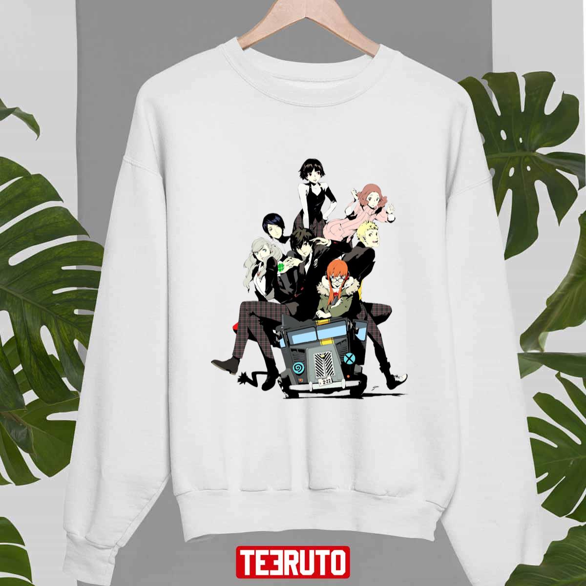 Shin Megami Morgana Mini Bus Persona 5 Unisex Sweatshirt - Teeruto