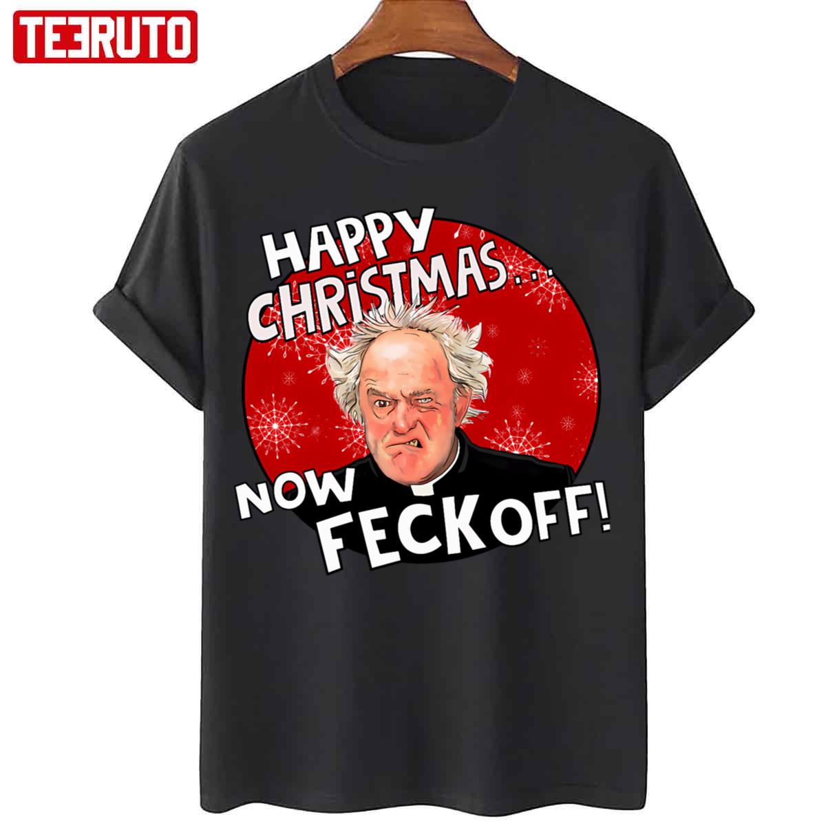 Father Ted Father Jack Happy Fecking Christmas Graphic Unisex T-Shirt ...
