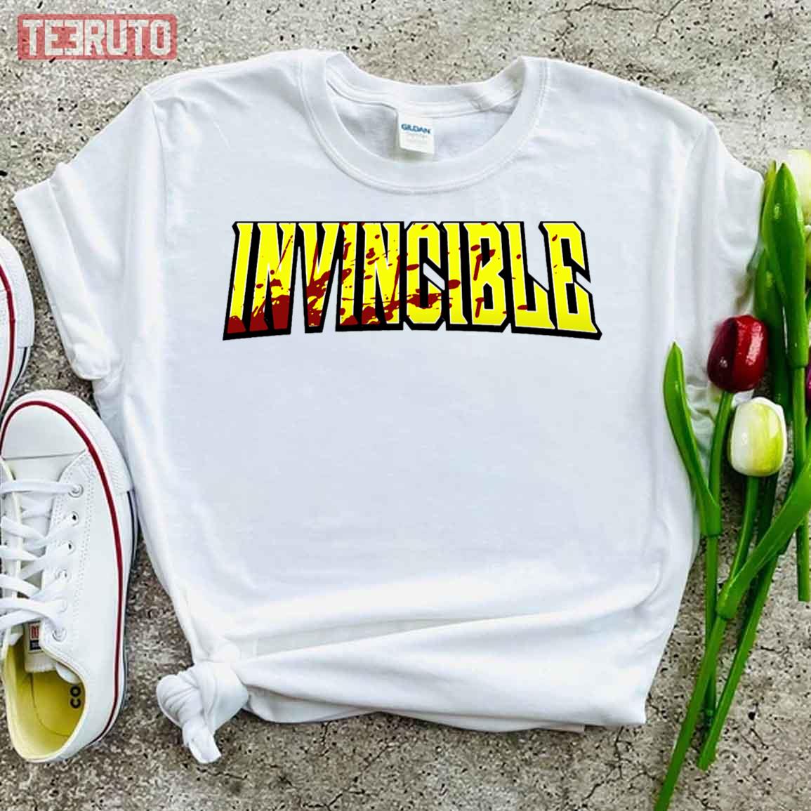 Invincible Blood Stained Unisex T-Shirt - Teeruto